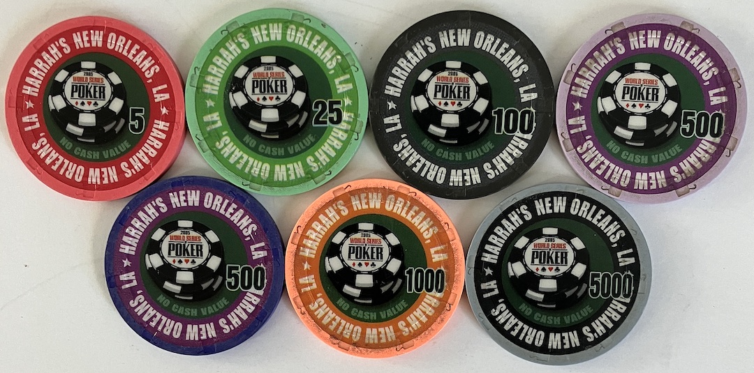 Harrah's World Series of Poker Paulson Sample Chips - Apache Poker Chips